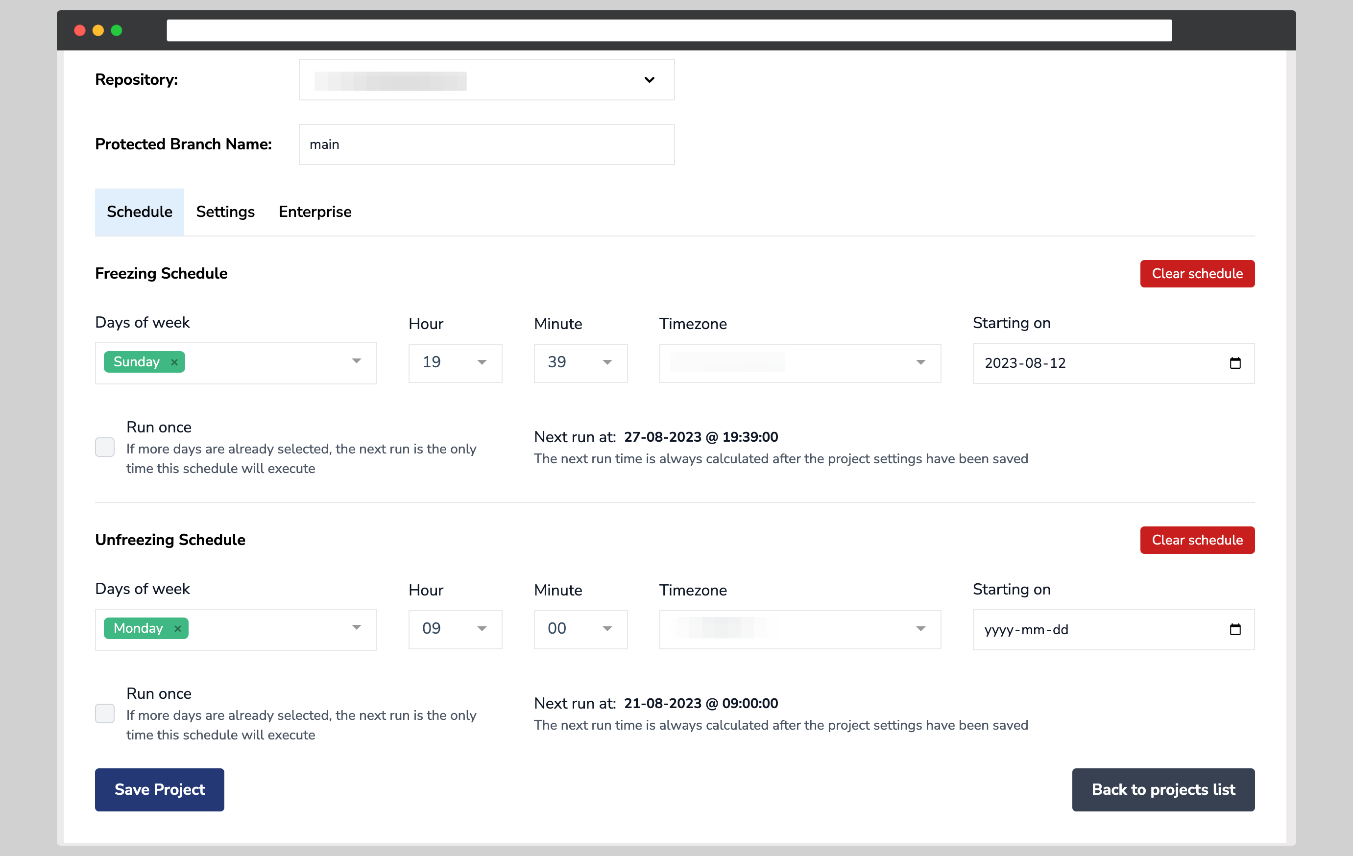 GitPause - code-freeze periods automation for Github